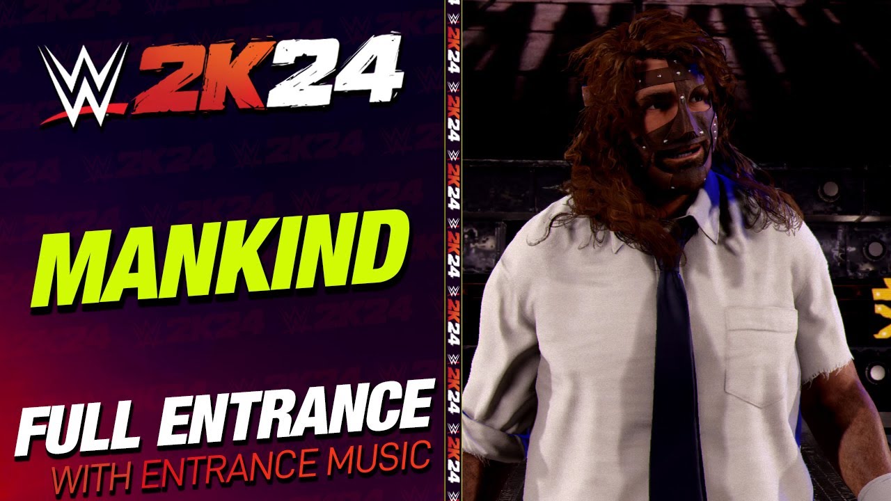 MANKIND WWE 2K24 ENTRANCE - #WWE2K24 MANKIND ENTRANCE THEME - YouTube