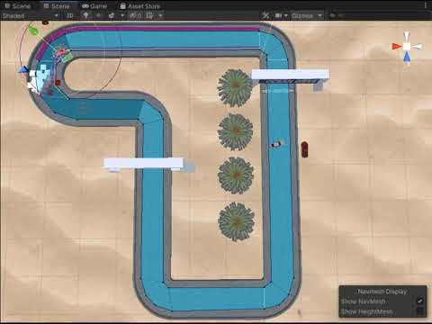 Unity 3D Racing Game w/A.I. WIP #2.5: Navmesh Visual Demonstration ...