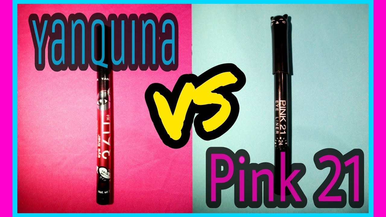Pink 21 vs Yanquina / El mejor delineador económico / Azul Bajito - YouTube