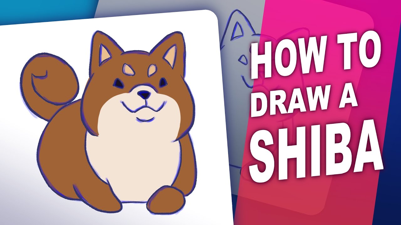 How To Draw A Shiba(Dog) | Step By Step - YouTube