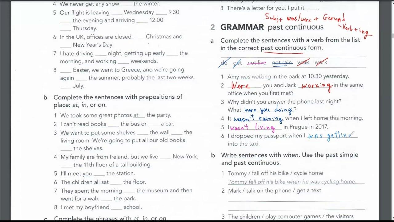 English file Pre Intermediate Workbook 2B - YouTube