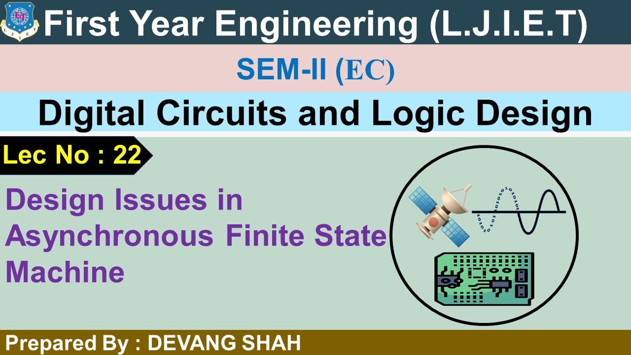 Lec 22 Design Issues in Asynchronous Finite State Machine| Digital ...