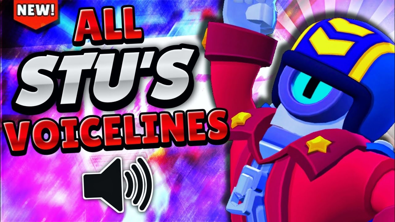 ALL STU’S VOICE LINES! | Stu Voice Brawl stars #PowerLeague - YouTube