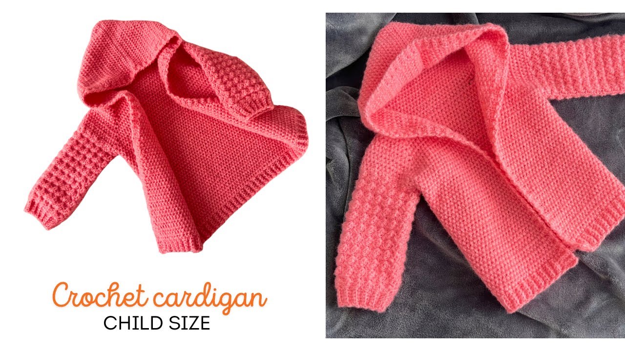 Crochet Cardigan Tutorial Step By Step Part 1 Youtube
