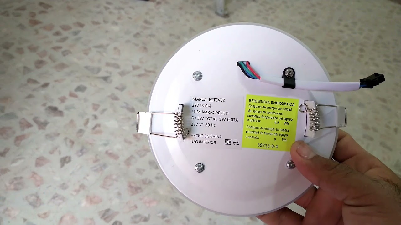 Instalación de lámparas led eztevez en tablaroca. - YouTube