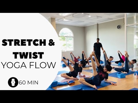 60-Minute Stretch & Twist Flow for Vital Organs | Gentle Detox Yoga ...