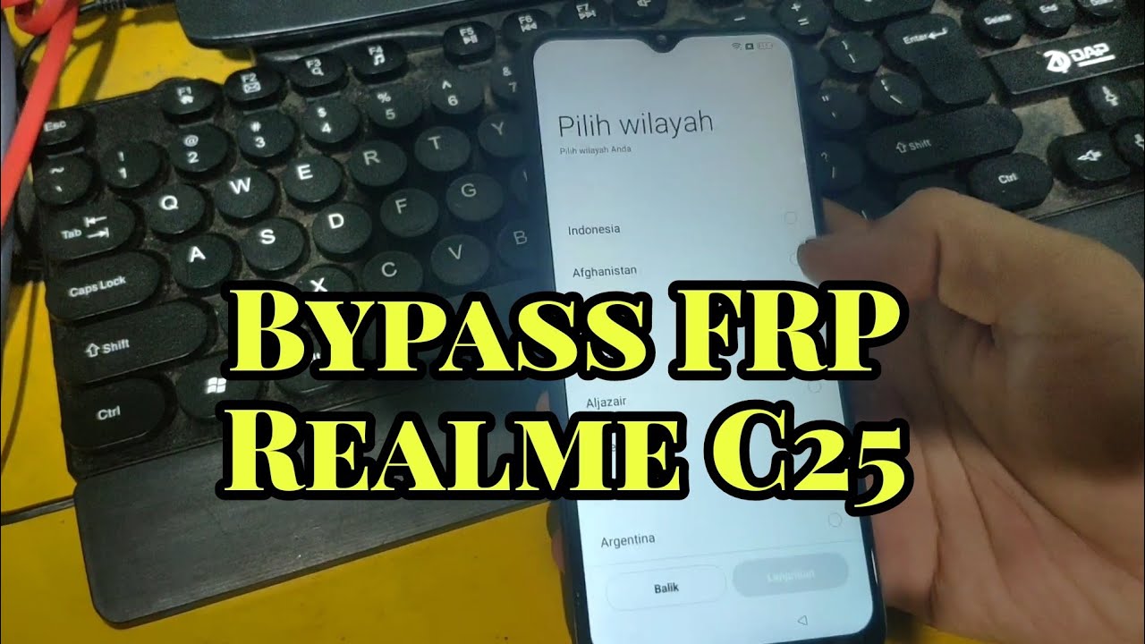 Bypass FRP Realme C25 - YouTube
