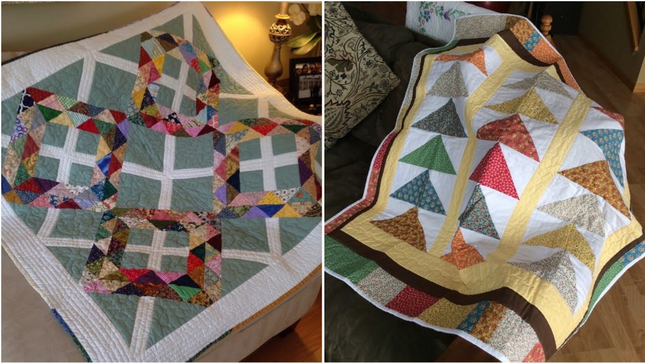 💕Adorable simple patchwork baby quilt by pop up fashion 🌺 - YouTube