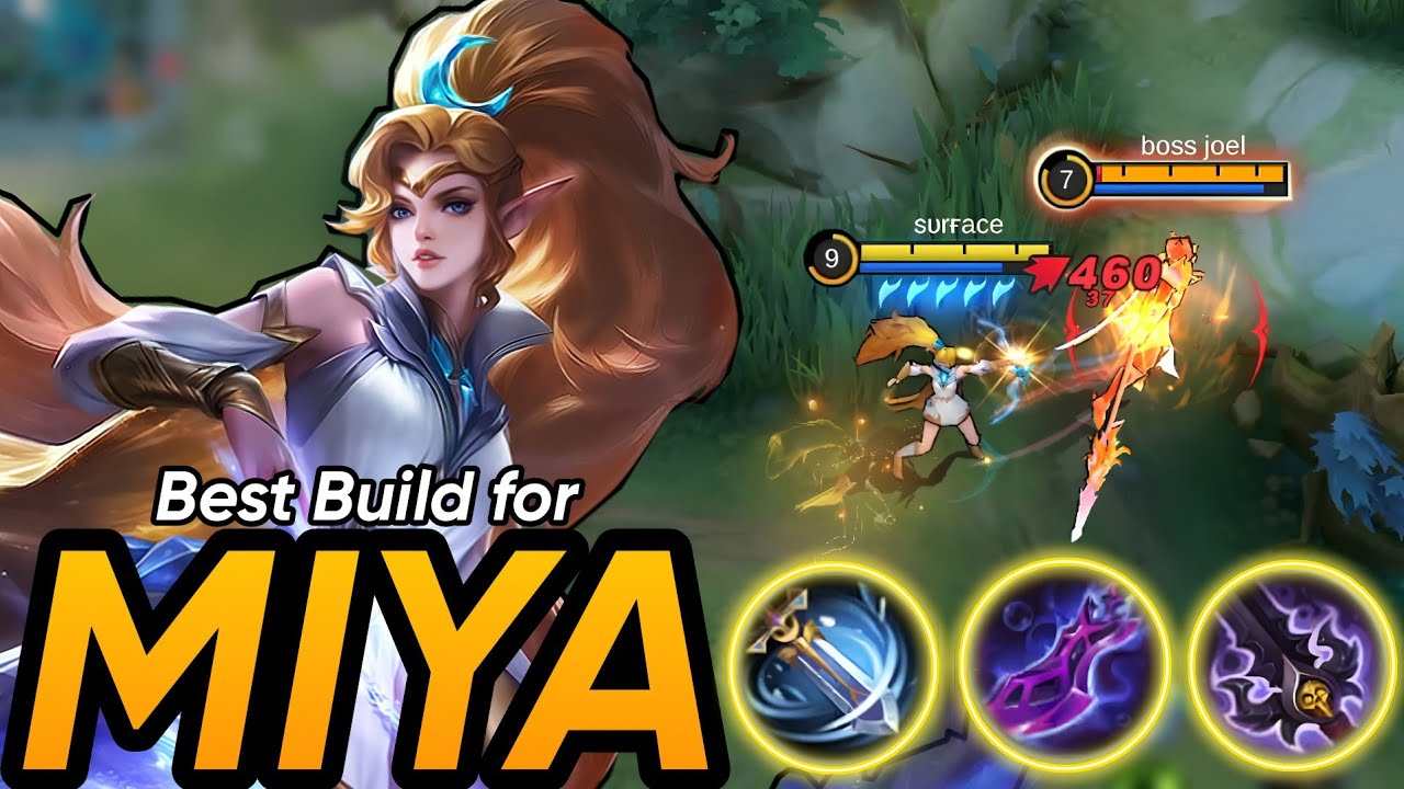 Crit + Attack Speed Miya Gameplay - Best Build for Miya - MOBILE ...