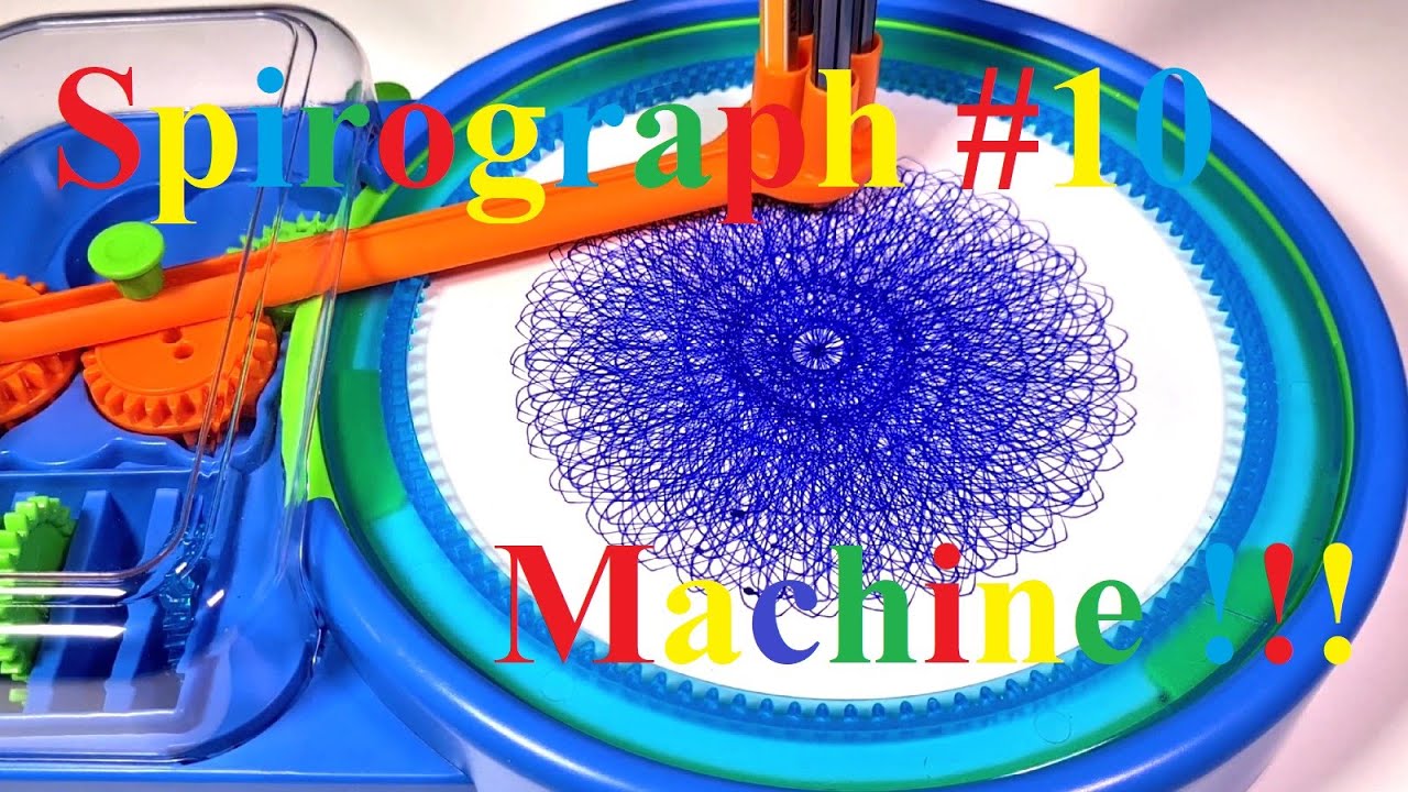 Fast! Spirograph machine in blue with exclusive hand lines!" #art # ...