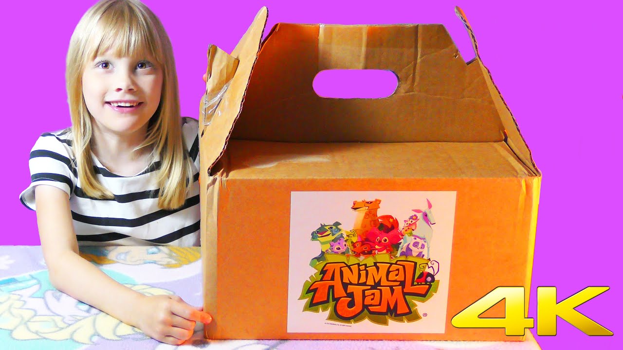 Opening huge Animal Jam box full of toys on Ava Toy Show [4K Video ...