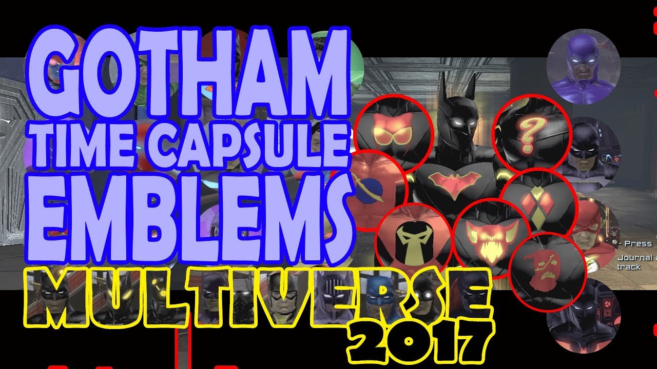 DCUO Gotham Time Capsule Emblems - YouTube