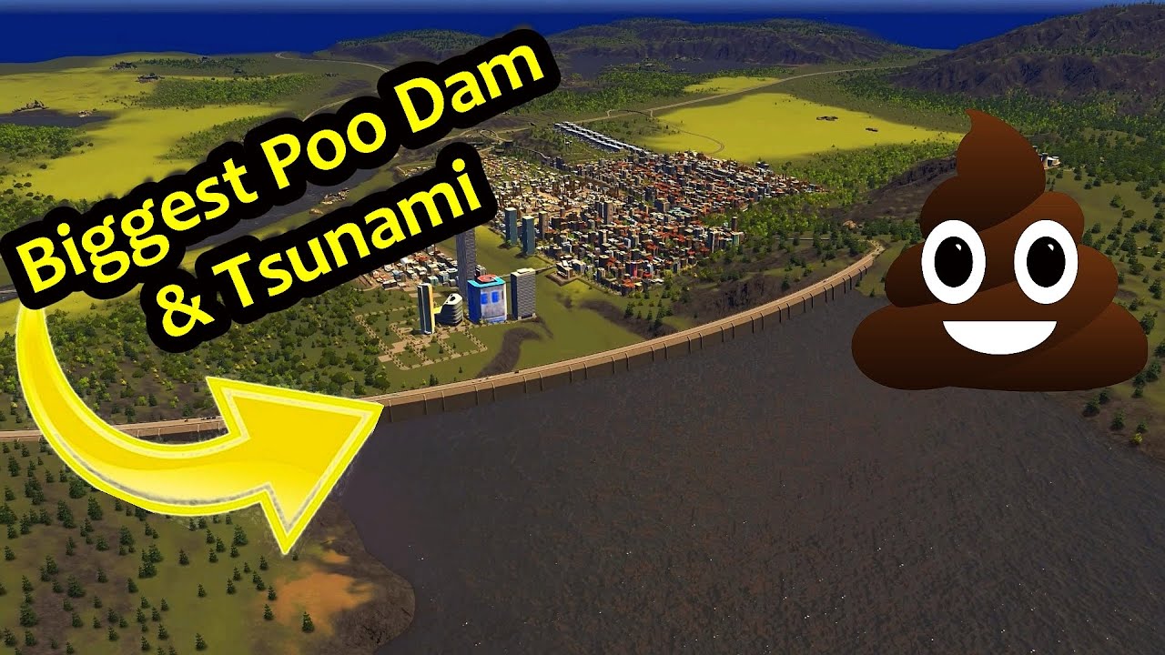 Biggest Poo Dam (brake down and Tsunami) - YouTube