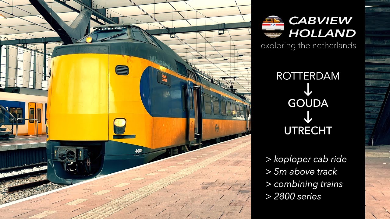 🇳🇱 THIS CAB is almost 5 METERS ABOVE the track! KOPLOPER RIDE Rotterdam ...