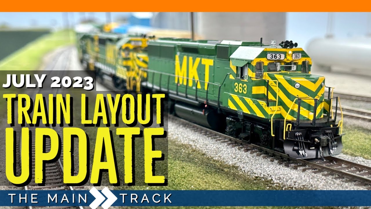 Train Layout Update July 2023 - HO Scale MKT Sedalia Subdivision - YouTube