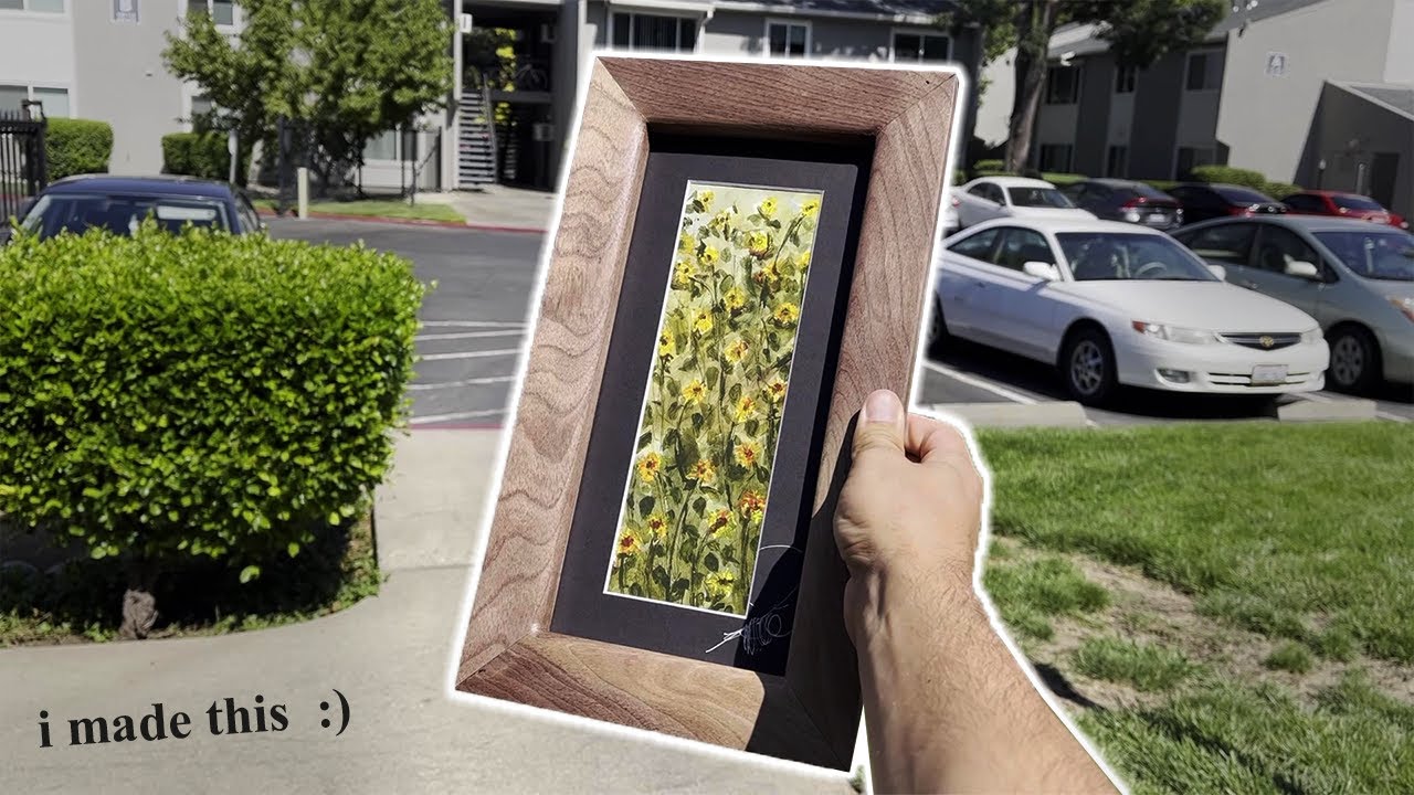 Making a Simple Wooden Picture Frame - YouTube