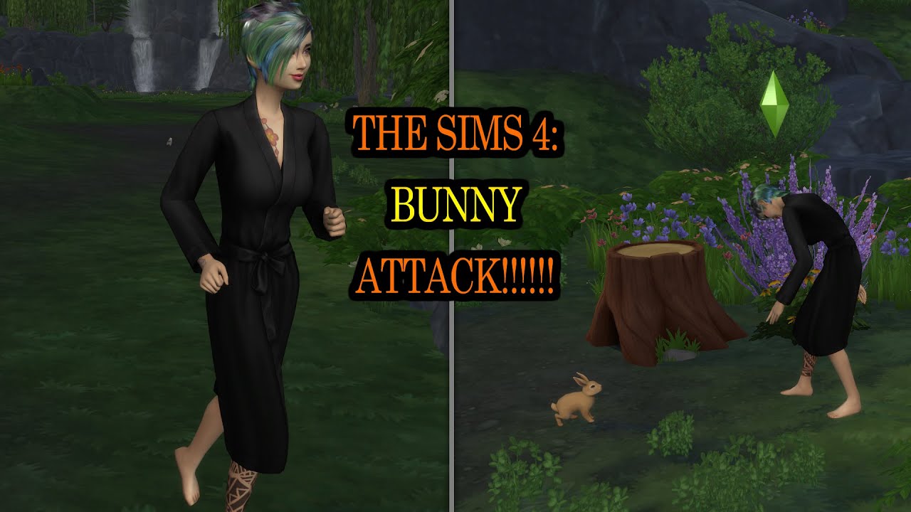 Surviving the Deadly Bunny in The Sims 4 - YouTube