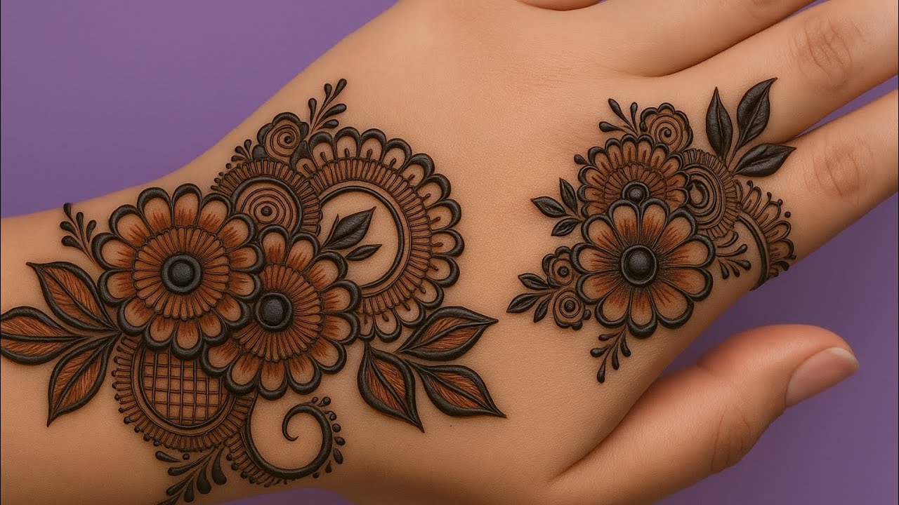 Stylish front hand mehndi design | mehndi ka design | mehndi design ...