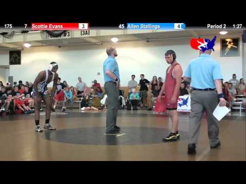2012 Schoolboy Nat. Duals 175: Scottie Evans vs. Allen Stallings - YouTube