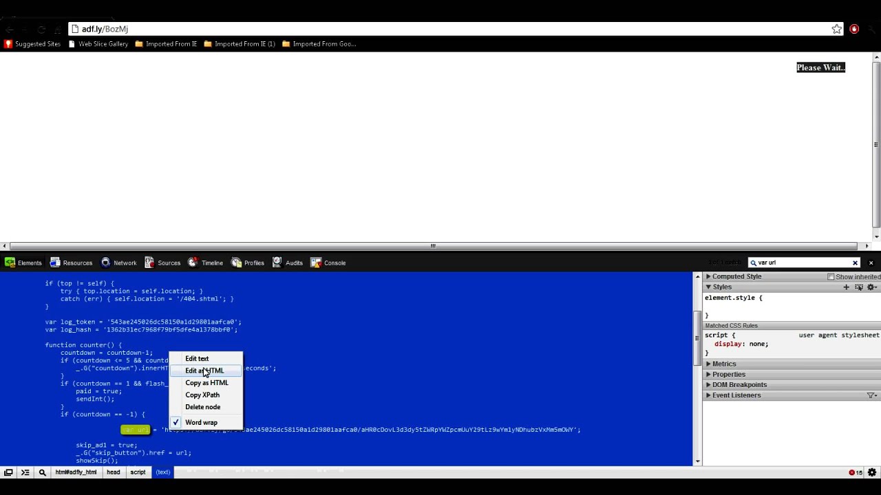 How to fix adfly problem can't skip - YouTube