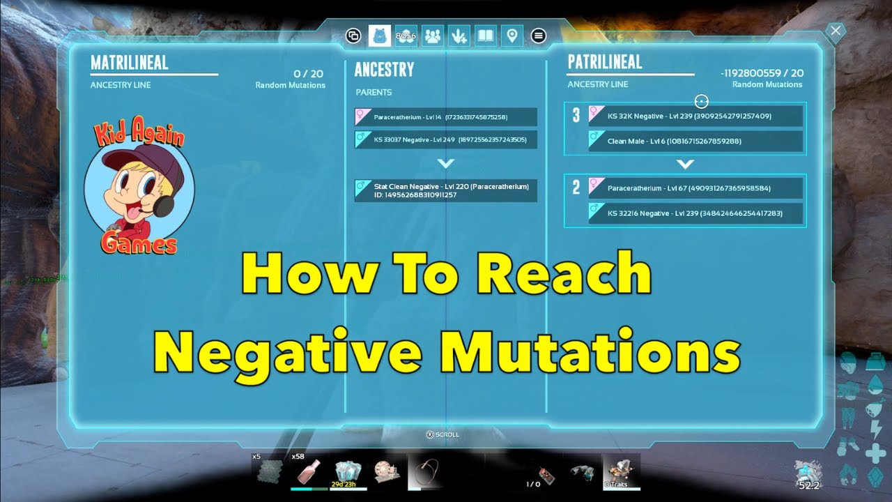 How To Reach Negative Mutations For Faster Muts | ARK: Survival ...