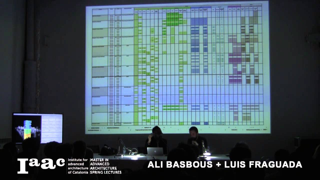 IAAC Lecture Series 2014 - Ali Basbous & Luis Fraguada - YouTube
