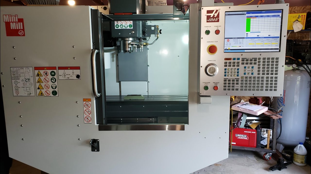 Moving my Haas Mini Mill to the new shop. - YouTube