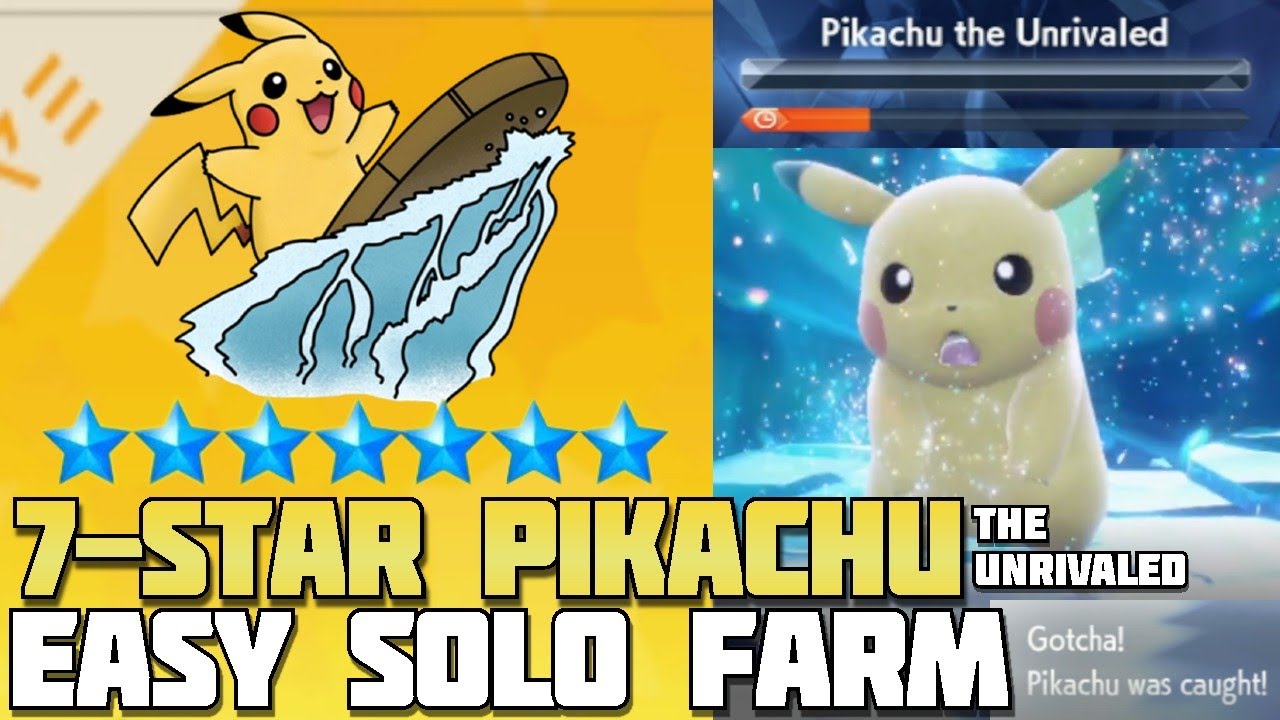 How to SOLO & Farm The *NEW* 7 Star Pikachu Raid in Pokemon Scarlet and ...