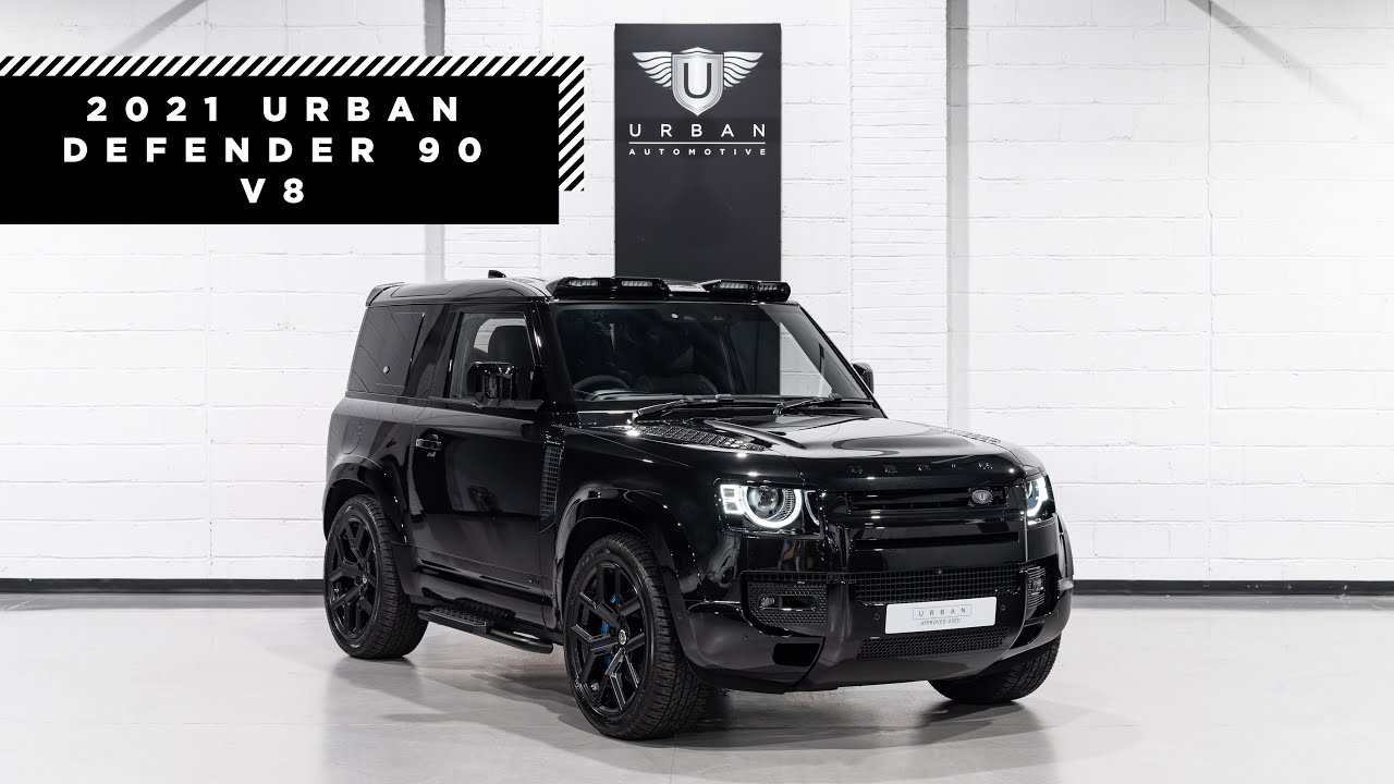 2021 Urban Defender 90 V8 in Santorini Black - YouTube
