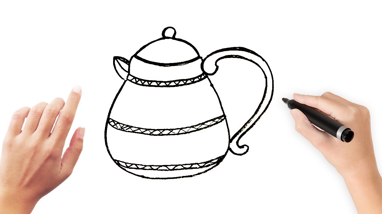 How to make a jar step by step | drawing, coloring, designing for kids ...