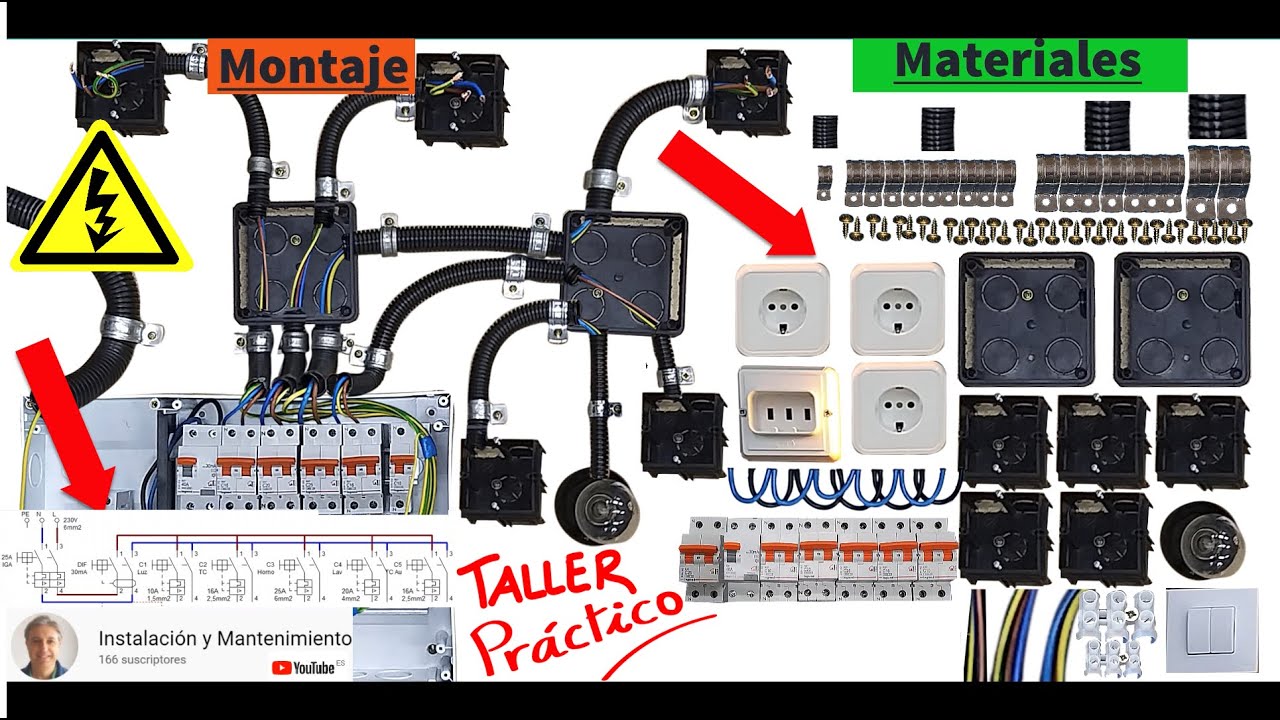 🎯⚡👉Práctica de taller: 5 circuitos sobre tablero🧑‍🔧👨‍🚒 - YouTube