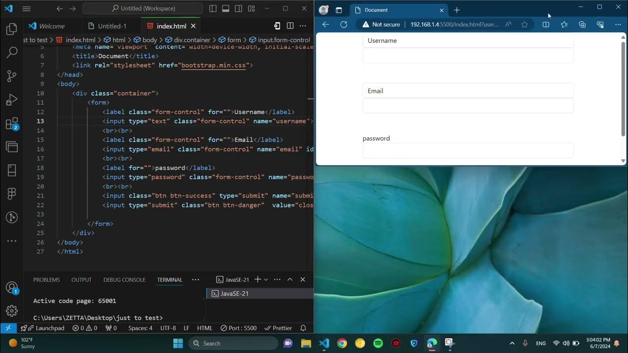 Bootstrap Form part 7 kurdish course by R99Code - YouTube