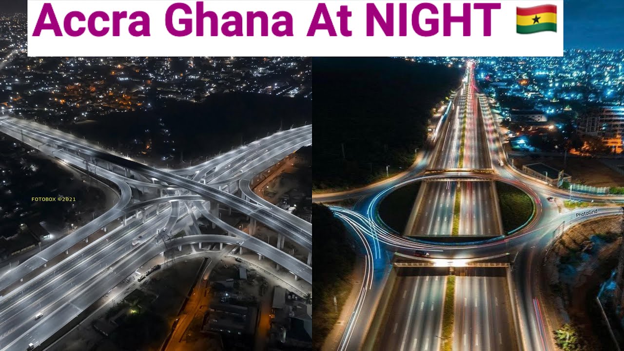 Ghana is Brighter At Night 🇬🇭 The Streets of Accra At Night, Giving ...
