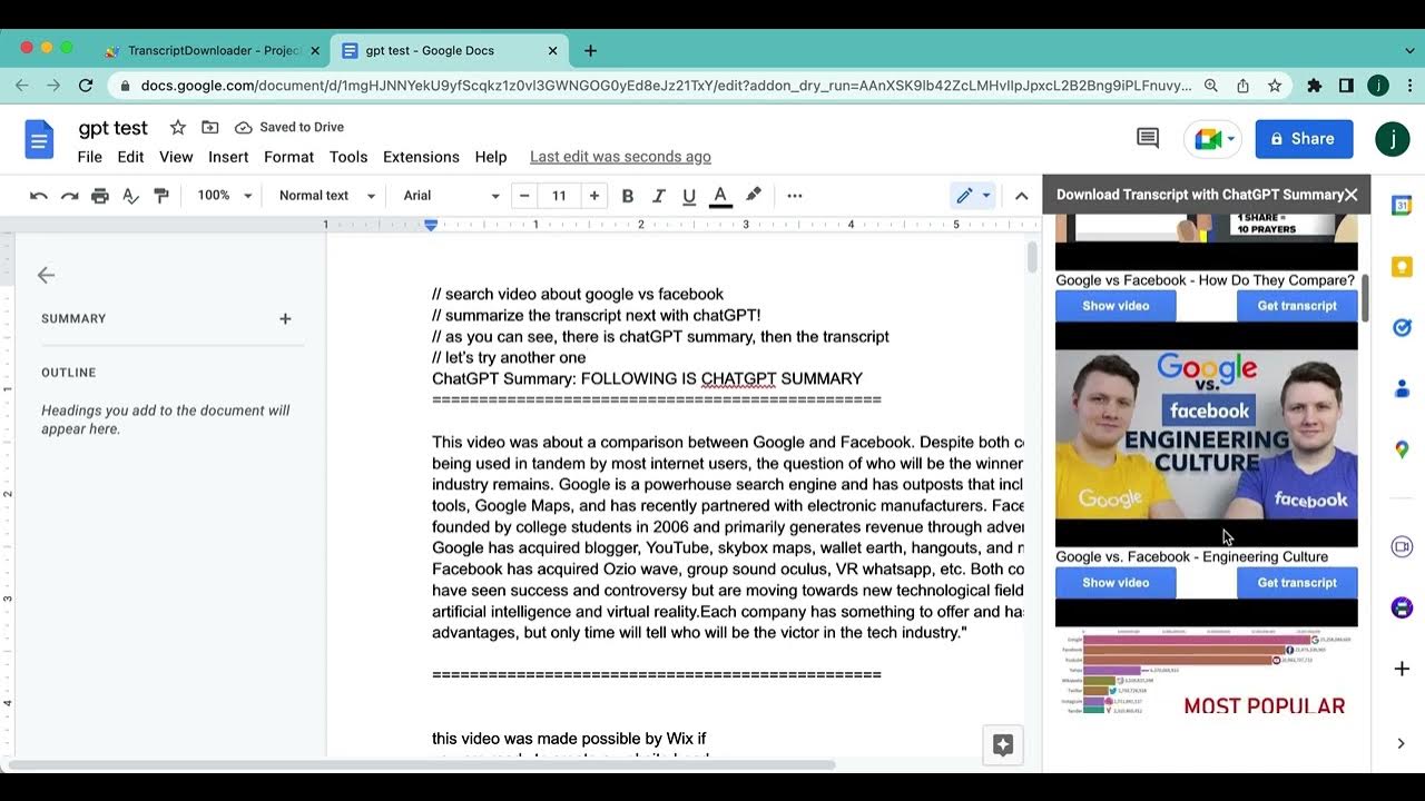 Download Youtube Transcript And Summarize With Chatgpt Youtube