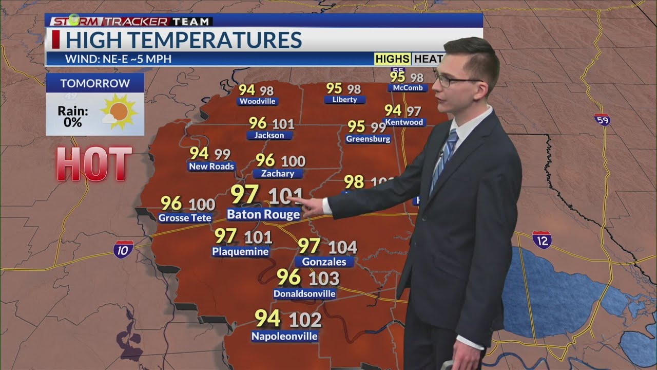 Baton Rouge weather forecast – 6/13/24: Hot and dry into the weekend ...