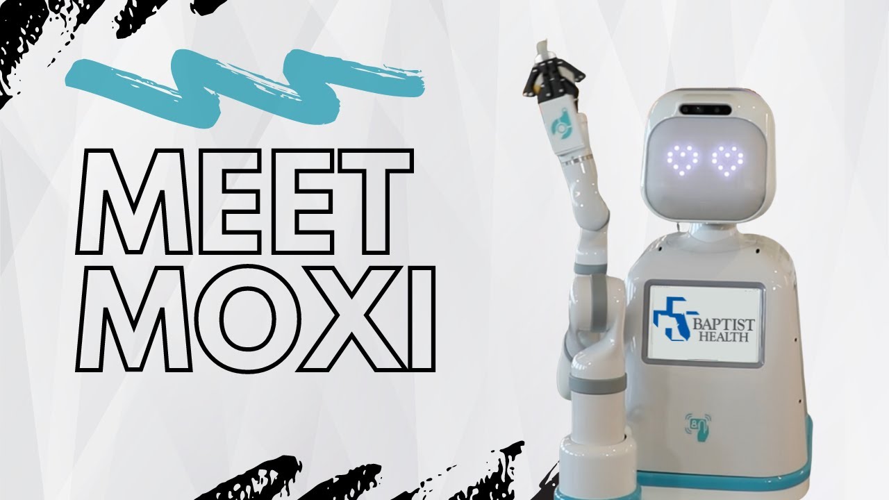 Introducing Moxi: Baptist's new robot - YouTube