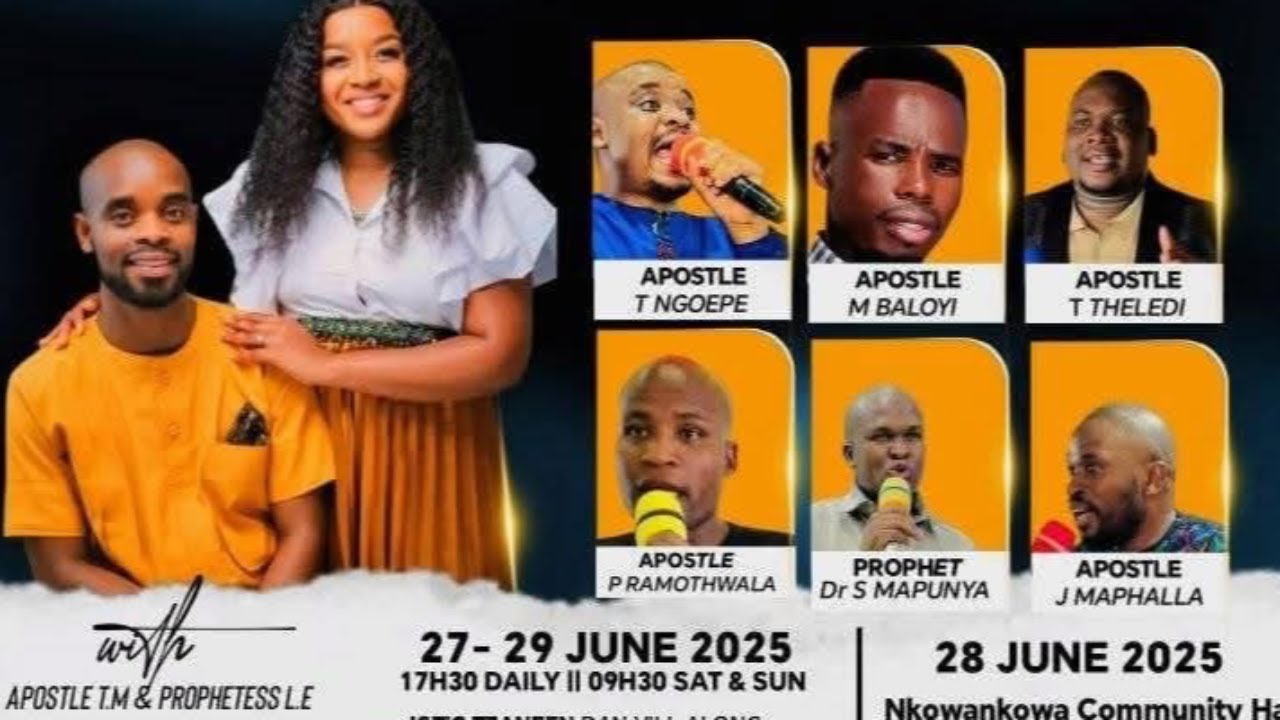 ||Adullam 2025 Conference ||Hosts: Apostle TM & L Maleka|| JGTIC Tzaneen - YouTube