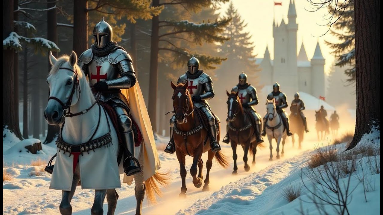 Epic Medieval March: Knights Templar Through Snowy Peaks – A Symphony ...