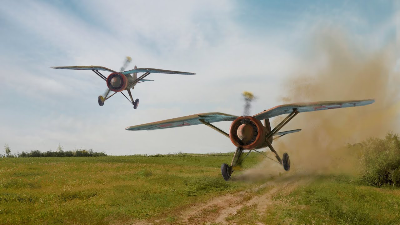 Grudniowy lot PZL P.11c. Silnik Valach 250 R5 - YouTube