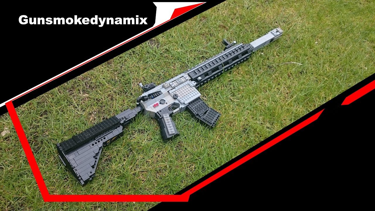 Working lego m27 assault rifle - YouTube