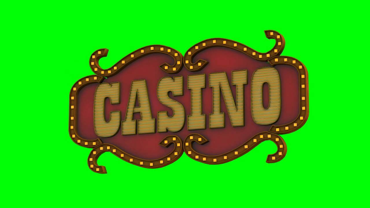 casino in green screen free stock footage in wind effect - YouTube