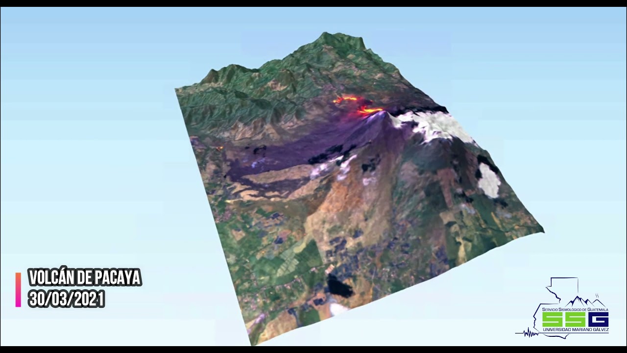 Imagen Satelital Volcán de Pacaya 30 de marzo del 2021. - YouTube