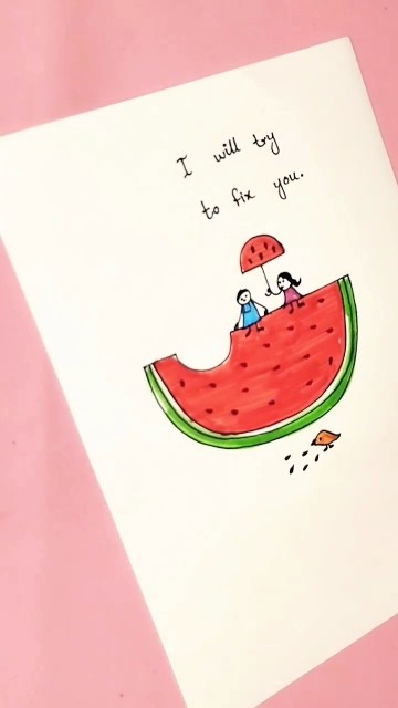 I will try to fix you 🍉 #shorts #art #drawing #illustration # ...
