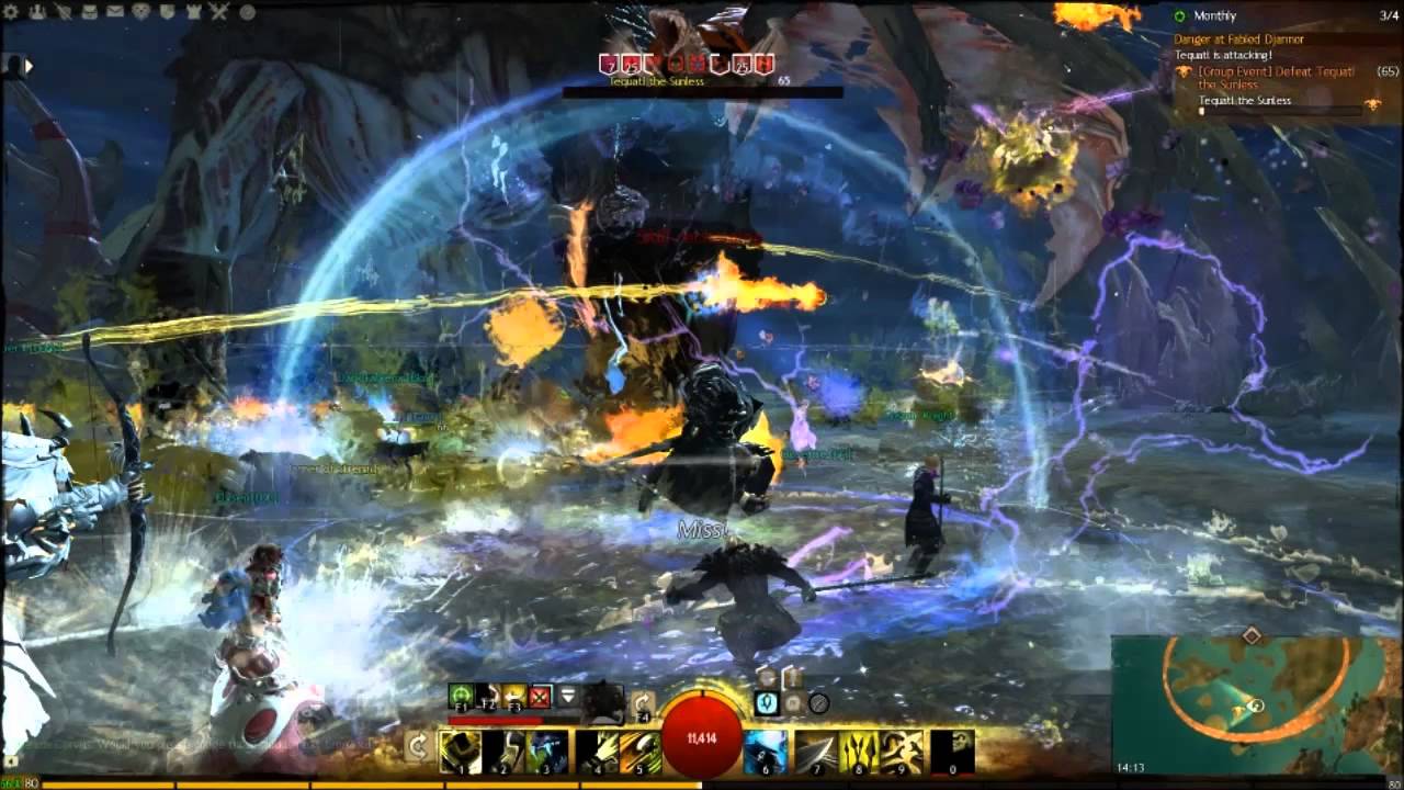 Guild Wars 2 Ranger Gameplay, World Bosses - YouTube
