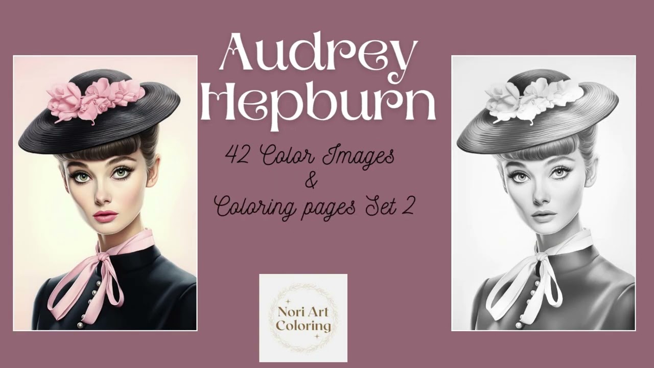Audrey Hepburn Coloring Pages