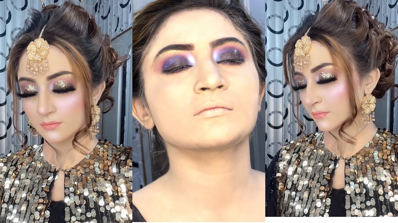 Barat makeup look… beautiful bride… full tutorial… - YouTube