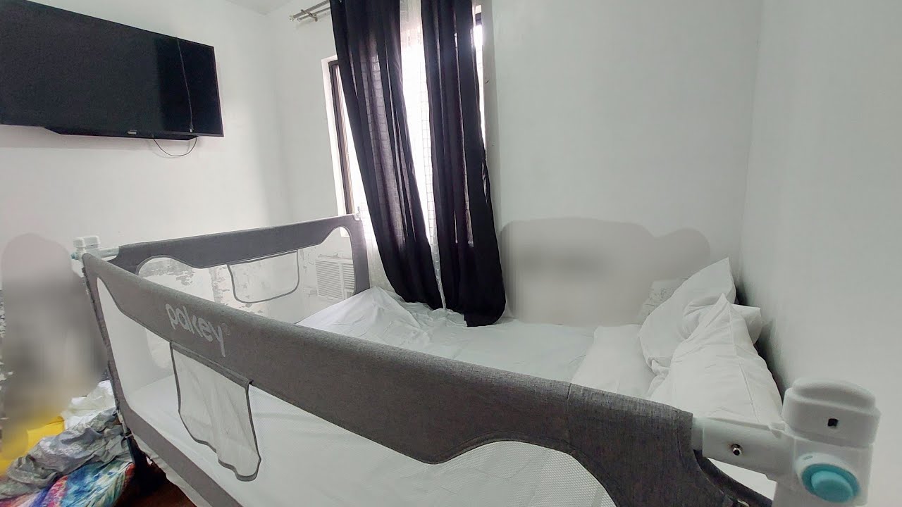 How to assemble bed safety fence for baby and toddler. - YouTube