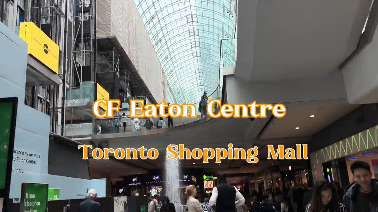Eaton Centre First Floor Walk Tour - Shopping in Downtown Toronto ...