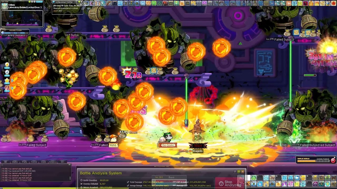 [Maplestory GMS Reboot] 282 Fire/Poison Mage Odium Door 3 Training ...