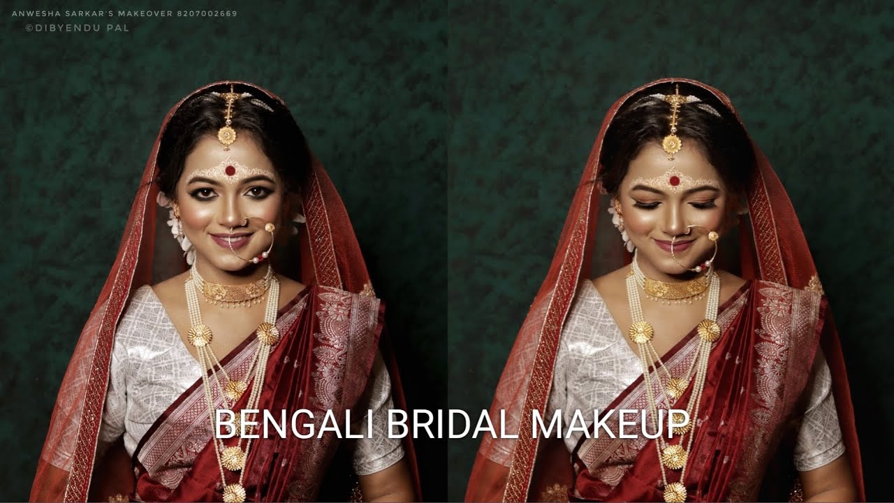 bengali Bridal Makeup Look😍 #bengalibride #bridalmakeup - YouTube